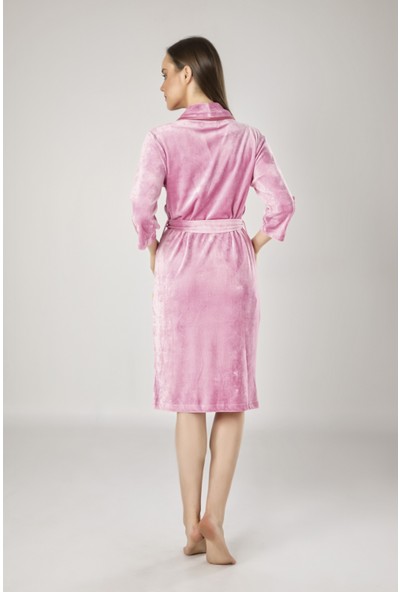 Nuşa A.gülkurusu Dantelli Bambo Bayan Sabahlık