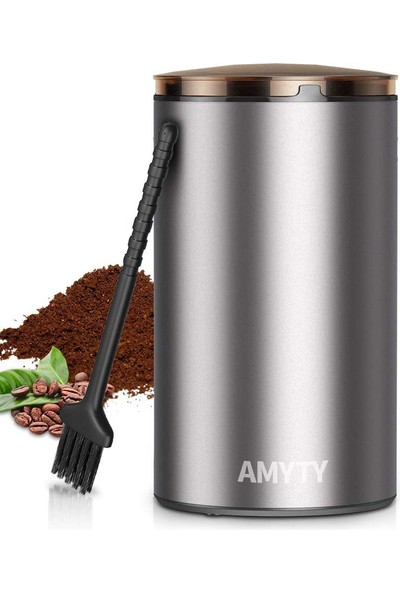 Elektrikli Kahve Öğütücü, Elektrikli Baharat Öğütücü, Koyu Gri