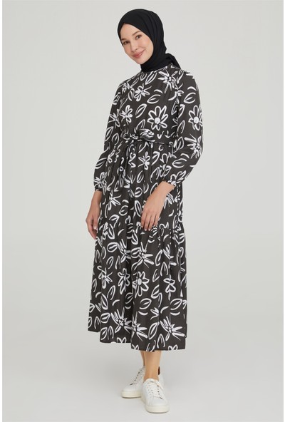 Armine Elbise 21YF2013 Siyah