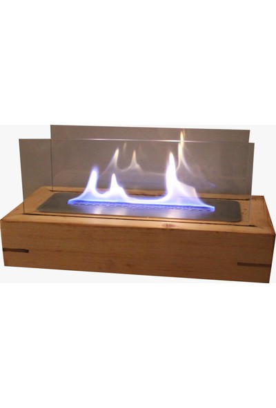 Alitiki Ahşap Masa Üstü Şömine