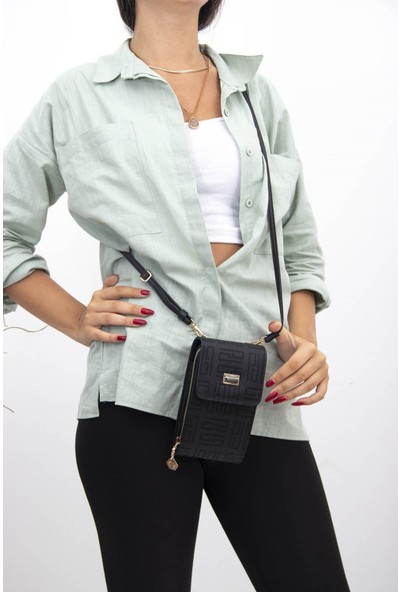 Silver Polo Siyah Üç Bölmeli Kadın Çapraz Askılı Telefon Cüzdanı SP889 Silver Polo Siyah Üç Bölmeli Kadın Çapraz Askılı Telefon Cüzdanı SP889