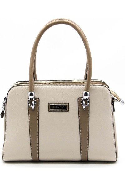 Silver & Polo Kadın El Çantası Bej 793