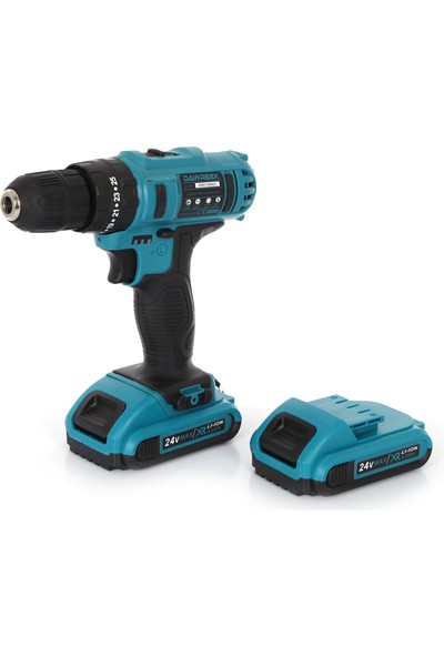 Dawreek 24V DWE-CD24 Mavi Darbeli Tam Setli Şarjlı Matkap-Vidalama Dawreek 24V DWE-CD24 Mavi Darbeli Tam Setli Şarjlı Matkap-Vidalama