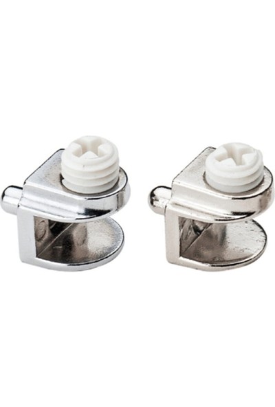 Adilon Cam Raf Pimi 5 mm Vidalı Çelik Krom Kaplama