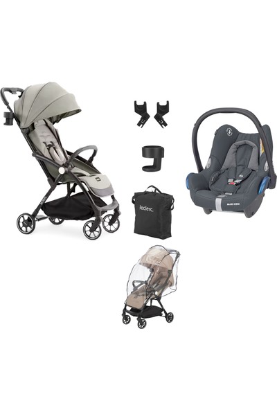 Leclerc Magic Fold Travel Sistem Bebek Arabası - Grey Leclerc Magic Fold Travel Sistem Bebek Arabası - Grey