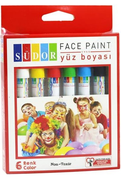 Südor 6 Renk Yüz Boyası Seti YB01 Boyama Seti