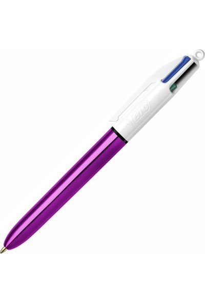 Bic 4 Colours Shine Mor Gövde Tükenmez Kalem 951351 Kurşun Kalemler