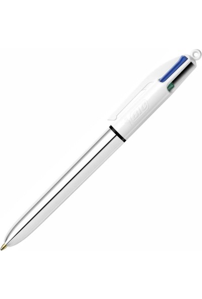 Bic 4 Colours Shine Gümüş Gövde Tükenmez Kalem 919380 Kurşun Kalemler