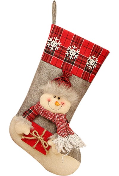 Prettyia Noel Çorap Şeker Kılıfı Çanta Asılı Süs Kardan Adam (Yurt Dışından) Prettyia Noel Çorap Şeker Kılıfı Çanta Asılı Süs Kardan Adam (Yurt Dışından)