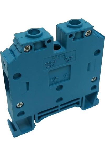 Onka 1025 Mavi Mrk 4mm² Vida Bağlantılı Ray Klemens (10 Adet) Onka 1025 Mavi Mrk 4mm² Vida Bağlantılı Ray Klemens (10 Adet)