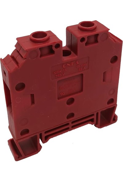 Onka 1027 Kırmızı Mrk 4mm² Vida Bağlantılı Ray Klemens (10 Adet) Onka 1027 Kırmızı Mrk 4mm² Vida Bağlantılı Ray Klemens (10 Adet)