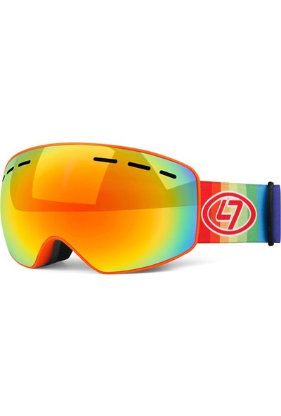 Obaolay H020 Çift Katmanlı Buğu Önleyici Rüzgar Geçirmez UV400 Çocuk Kayak Gözlüğü (Yurt Dışından)