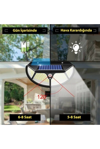 OEM Solar Güneş Enerjili 102 Ledli 3 Modlu Hareket Sensörlü Oval Bahçe Lambası OEM Solar Güneş Enerjili 102 Ledli 3 Modlu Hareket Sensörlü Oval Bahçe Lambası