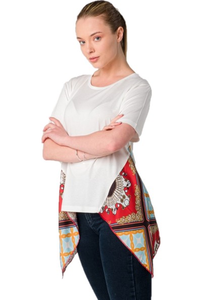 Solo Eşarp Detaylı Örme Bluz