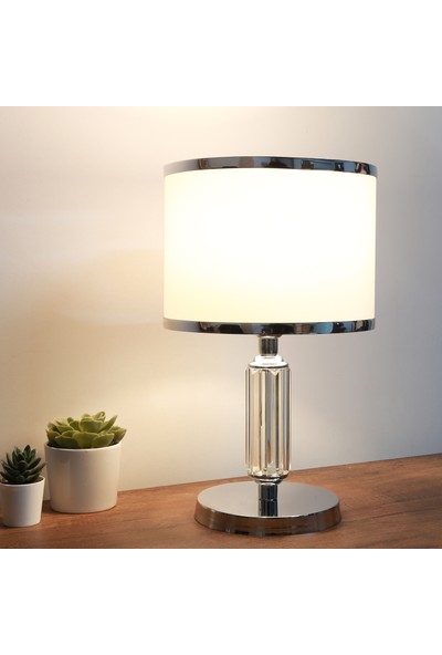 Homing Cam Gövdeli Krom Abajur AYD-2302 Homing Cam Gövdeli Krom Abajur AYD-2302