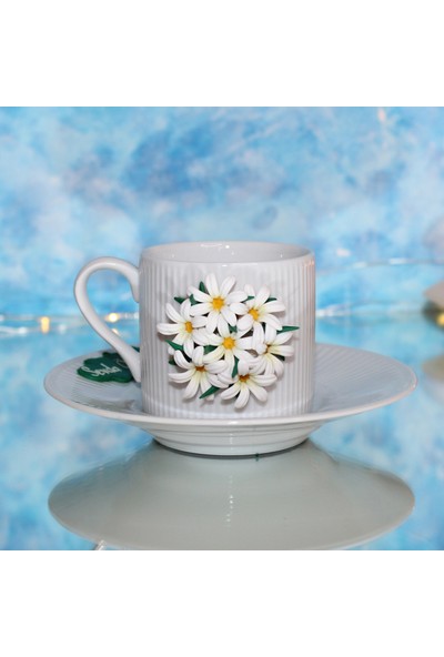 Meow Art Design Papatya Fincan