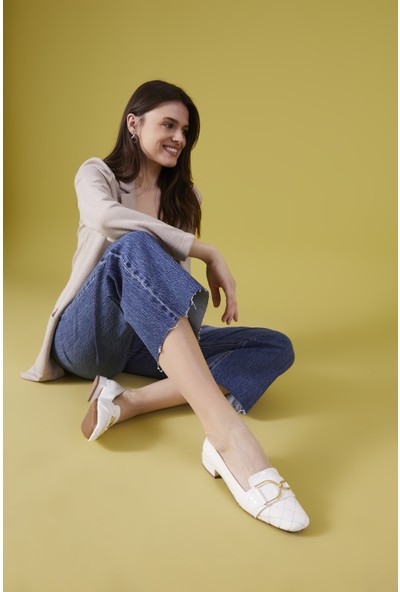 Ziya Kadın Topuklu Ayakkabı 111415 Z314031 Beyaz