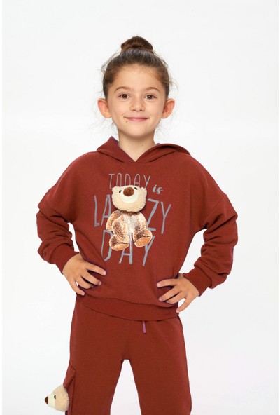 Little Star Kız Çocuk Lazy Day Sweatshirt