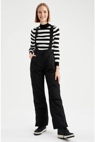DeFacto Lastik Askılı Dolgulu Oversize Fit Su Geçirmez WarmTech Kayak Pantolon U4942AZ21CW