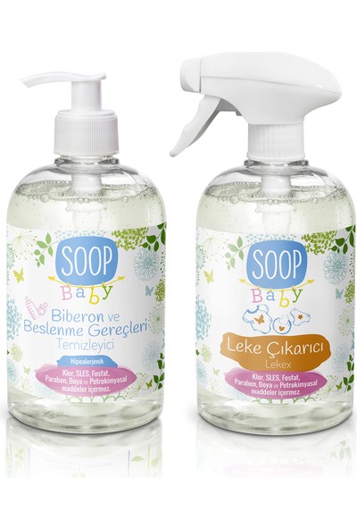 Soop Home Soop Baby Leke Çıkarıcı Lekex ve Biberon, Beslenme Gereçleri Temizleyici