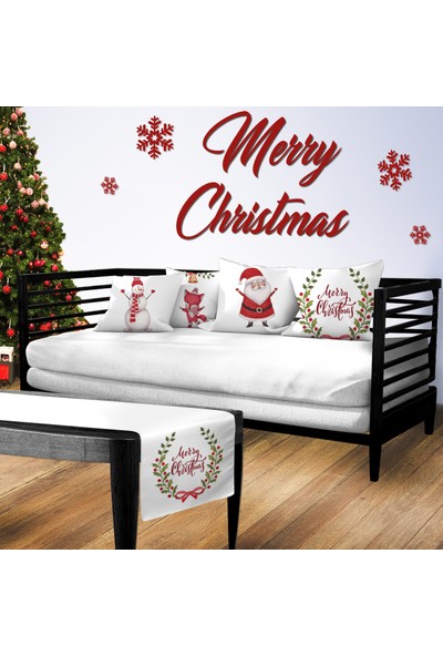 İnstababyrooms Yılbaşı Serisi 2022 Yeni Yıl Dijital Baskılı 4'lü Kırlent Kılıfları ve Runner Model 015 İnstababyrooms Yılbaşı Serisi 2022 Yeni Yıl Dijital Baskılı 4'lü Kırlent Kılıfları ve Runner Model 015