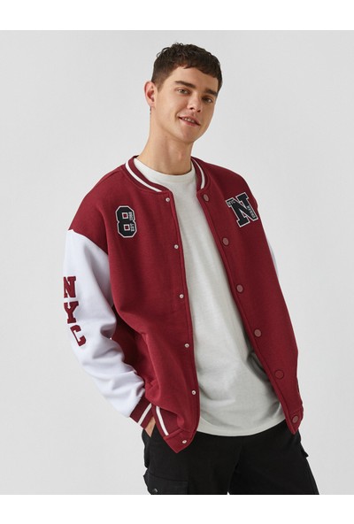Koton Kolej Bomber Ceket Sweatshirt