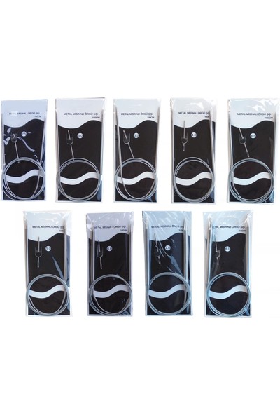 Dünya Yün Misinalı Çelik Telli Titanyum Örgü Şiş Seti 9 Adet (2,5-3-3,5-4-4,5-5-6-7-8 ) Dünya Yün Misinalı Çelik Telli Titanyum Örgü Şiş Seti 9 Adet (2,5-3-3,5-4-4,5-5-6-7-8 )