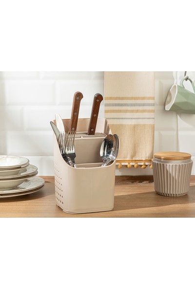 English Home Basic Plastik Çekmece Düzenleyici 13X13,5X23 cm Koyu Bej English Home Basic Plastik Çekmece Düzenleyici 13X13,5X23 cm Koyu Bej