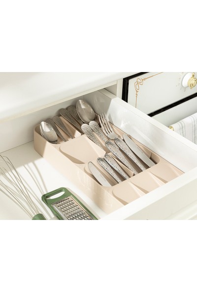 English Home Basic Plastik Çekmece Düzenleyici 39X14X7,3 cm Koyu Bej English Home Basic Plastik Çekmece Düzenleyici 39X14X7,3 cm Koyu Bej