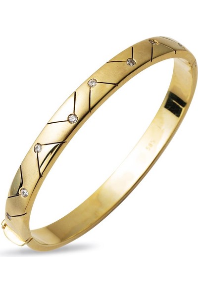 Bilezikci Saten 14 Ayar Altın Kelepçe Bilezik Bilezikci Saten 14 Ayar Altın Kelepçe Bilezik