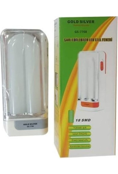 Sinerji Shop Gold Silver GS-7708 18 LED Işıldak