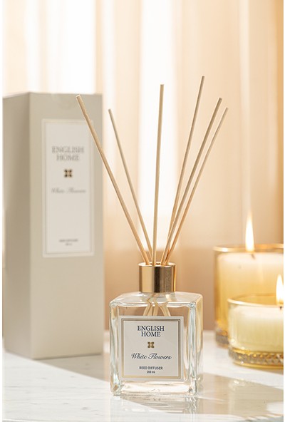 English Home Beyaz Çiçekler Kokulu Çubuk