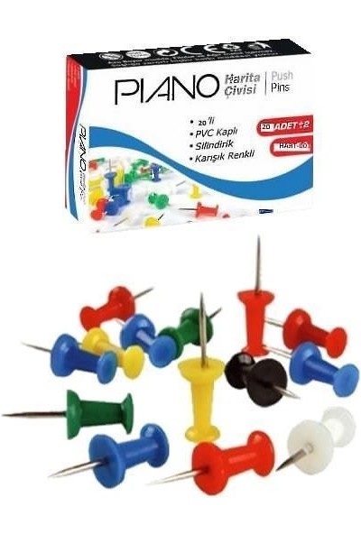 Piano Harita Çivisi 4 Paket