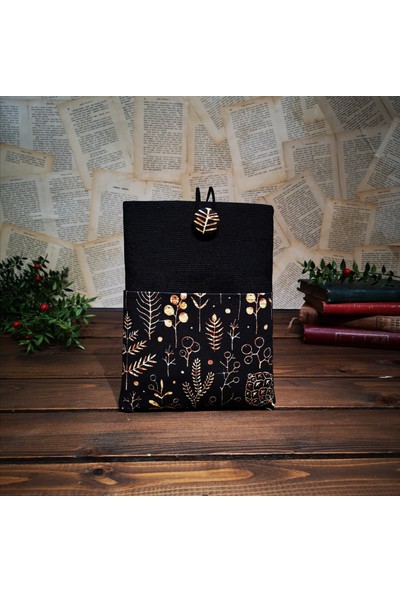 Kırpık Tasarım Yeni Yıl Cepli Kitap Kılıfı Kırpık Tasarım Yeni Yıl Cepli Kitap Kılıfı
