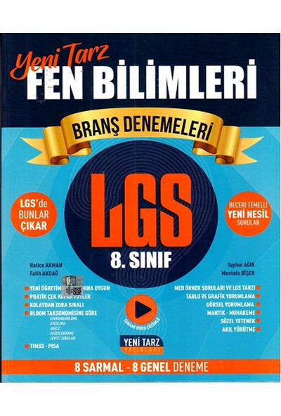 Yeni Tarz Yayınları Yeni Tarz 8. Sınıf Lgs Fen Bilimleri Branş Denemeleri Yeni Tarz Yayınları Yeni Tarz 8. Sınıf Lgs Fen Bilimleri Branş Denemeleri