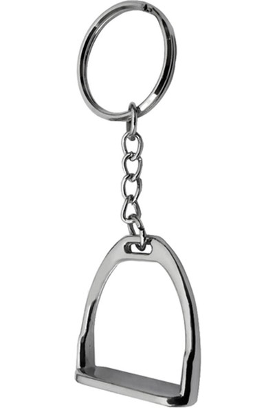 Baosity Çinko Alaşım Anahtarlık Metal Anahtarlık Binicilik Aksesuarları 8cm Gümüş (Yurt Dışından)