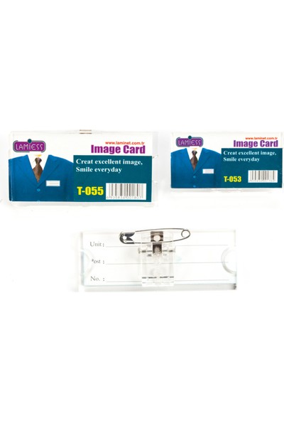 Lamiess T-055 Iğneli Yaka Isimliği 25'li