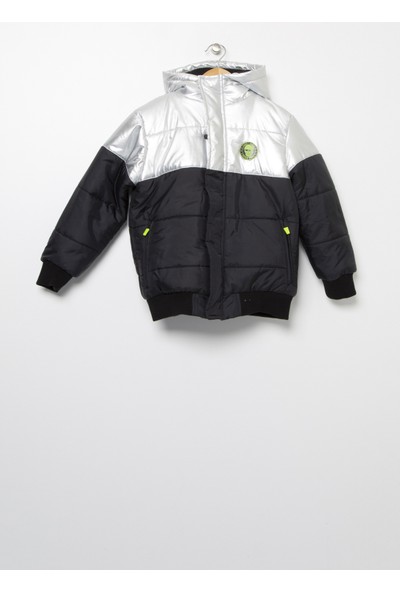 Funky Rocks Kapüşonlu Gümüş Erkek Çocuk Mont Funky Rocks Kapüşonlu Gümüş Erkek Çocuk Mont