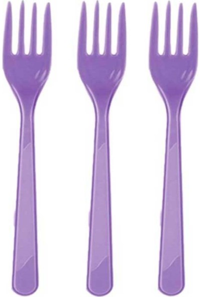 Organizasyon Pazarı Plastik Çatal Lila 25 Li