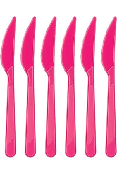 Organizasyon Pazarı Plastik Bıçak Fuşya 25 Li