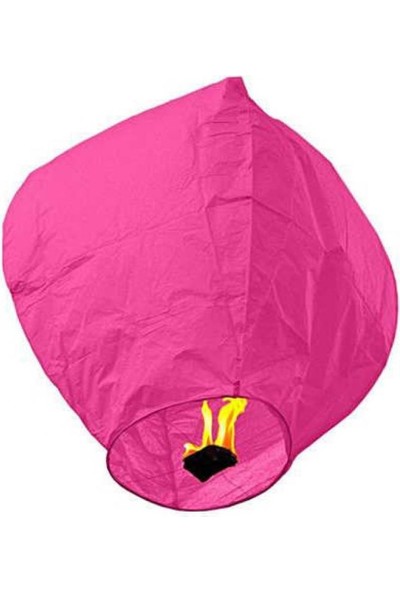 Organizasyon Pazarı Dilek Feneri Pembe Renk ( Mumlu )