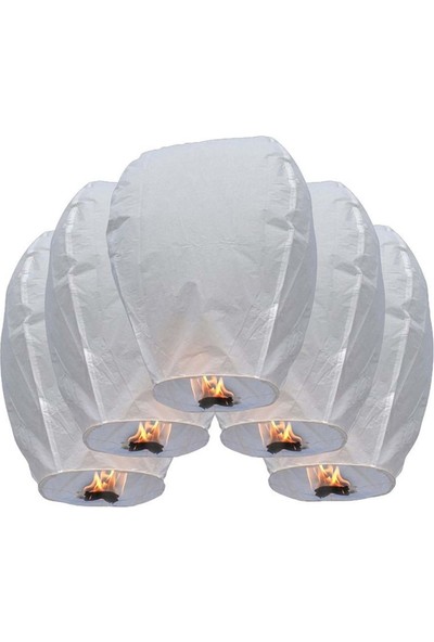 Organizasyon Pazarı Dilek Feneri Beyaz Renk ( Mumlu )