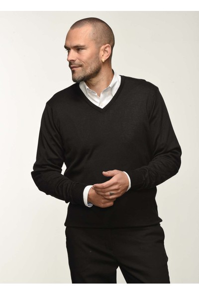 People By Fabrika 505461725 Siyah Erkek Kazak