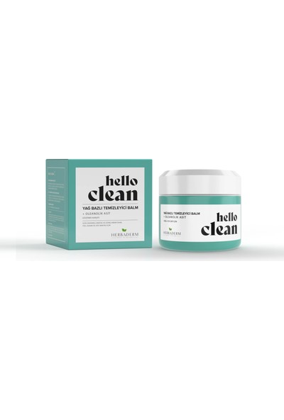 Herbaderm Hello Clean Yağ Bazlı Temizleyici Balm Gözenek Karşıtı + Oleanolik Asit