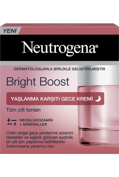 Neutrogena Bright Boost Yaşlanma Karşıtı Gece Kremi 50 ml Neutrogena Bright Boost Yaşlanma Karşıtı Gece Kremi 50 ml
