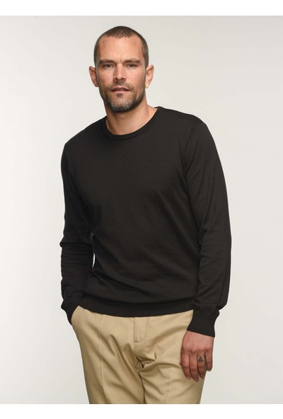 People By Fabrika 505461724 Siyah Erkek Kazak