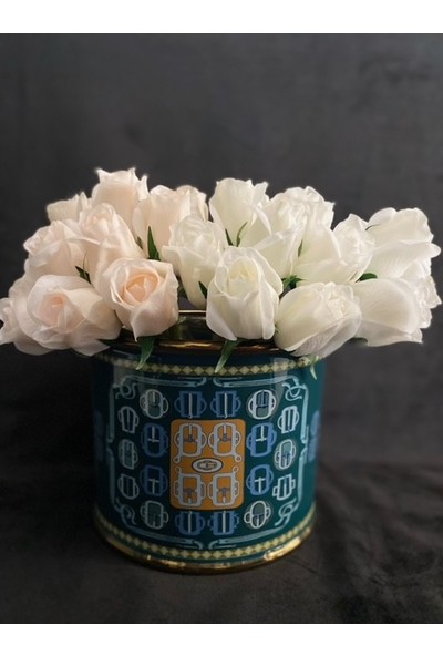 Lucky Art Dekoratif Petrol Yeşili Kase 16X20