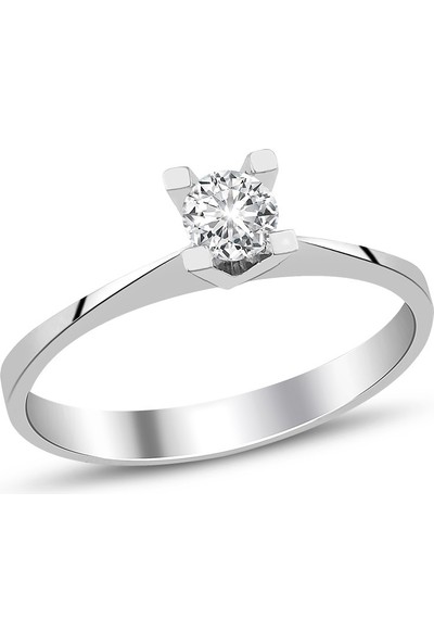 İryum 0.25 Karat H-I Vs Pırlanta Tektaş Yüzük W5PY3102BX