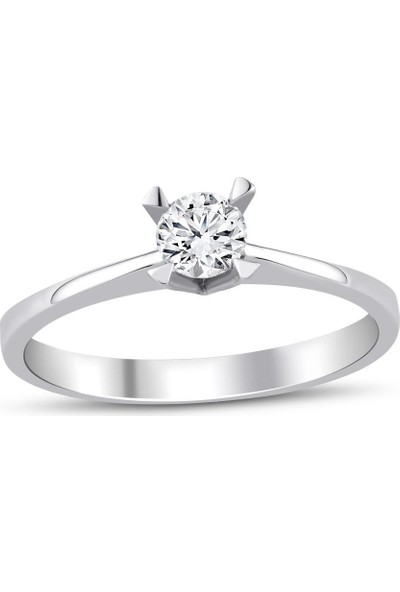 İryum 0.27 Karat H-I Vs Pırlanta Tektaş Yüzük W5PY3132BY