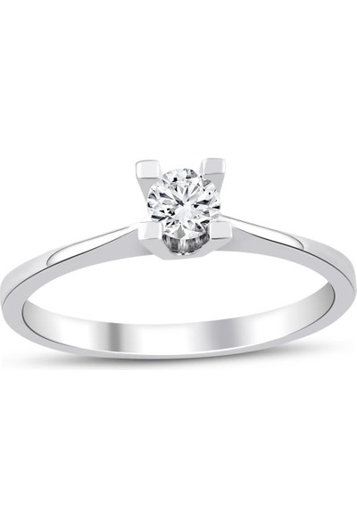 İryum 0.20 Karat E-F Vs Pırlanta Tektaş Yüzük WPY3111BY